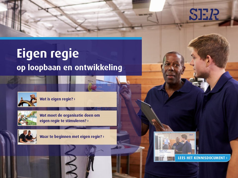 cover - Eigen regie op loopbaan en ontwikkeling