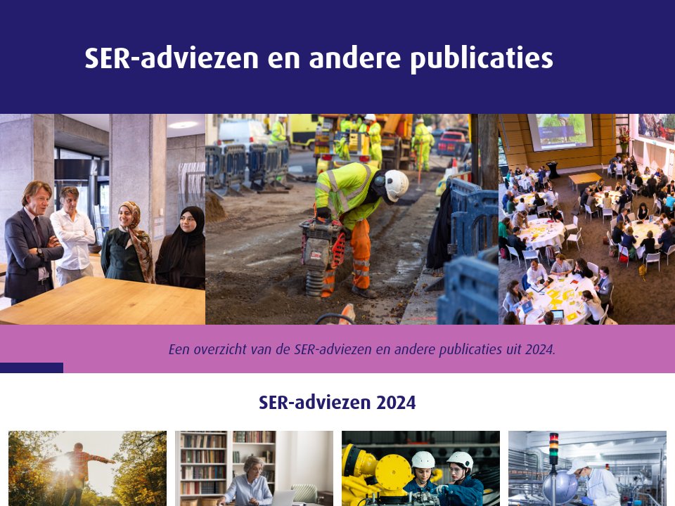 SER-adviezen en andere publicaties - SER Jaarverslag 2024